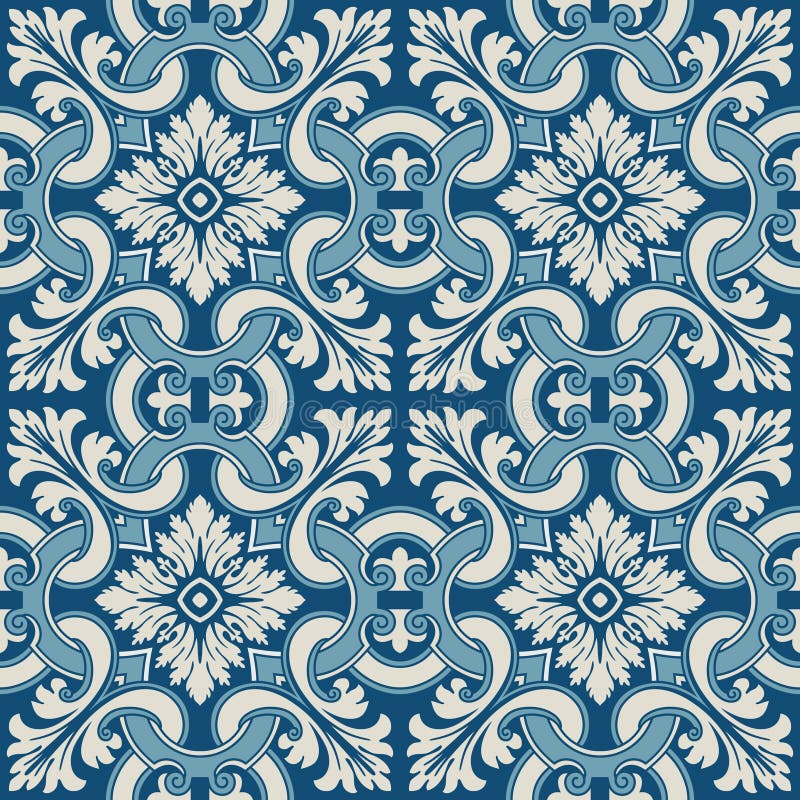 Portuguese Tile Vector Pattern Stock Vector - Illustration of ...