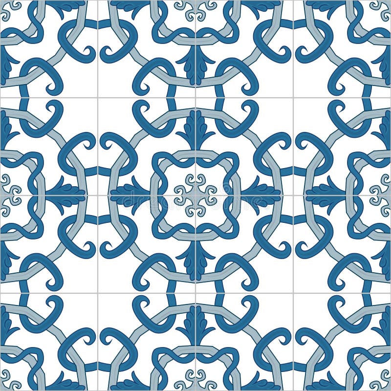 Portuguese tiles stock vector. Illustration of azulejo - 67149169