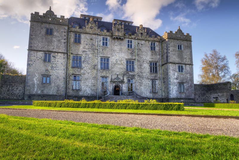 Portumna Castle and Gardens in Co. Galway Stock Image - Image of green ...