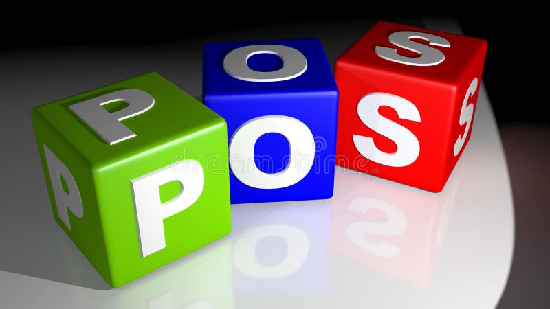 POS colored cubes stock illustration. Illustration of system - 64912516