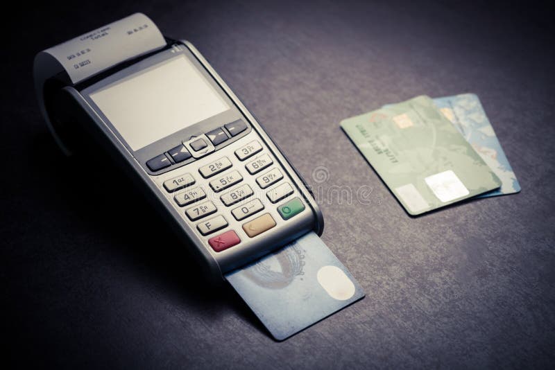 POS and credit cards stock image. Image of payment, card - 67588559