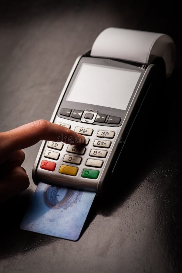POS and credit cards stock image. Image of business, sale - 68097657