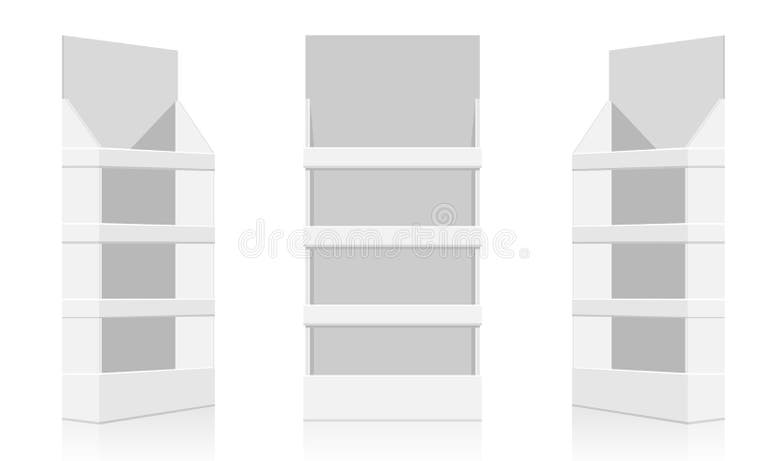 POS Display Mockup - Front View. Flat and Solid Color Design Vector ...