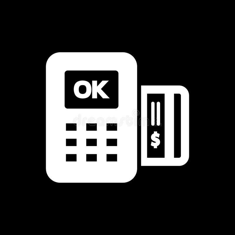 POS Icon Flat Style Simple Vector Illustration. Payment Terminal Stock ...