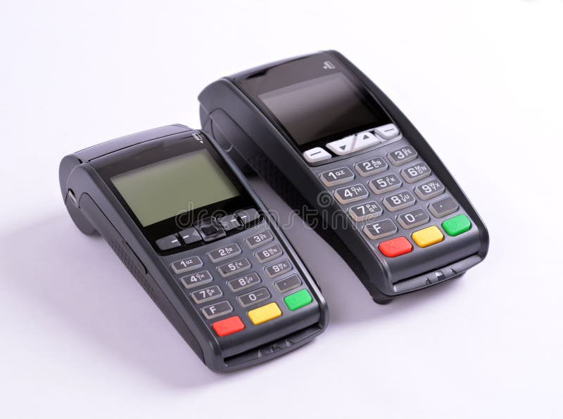 POS Payment GPRS Terminal stock photo. Image of keypad - 68993002