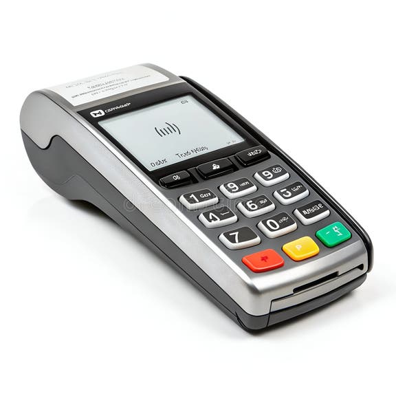 POS Payment Terminal â€ Credit Card Reader Isolated Stock Illustration ...