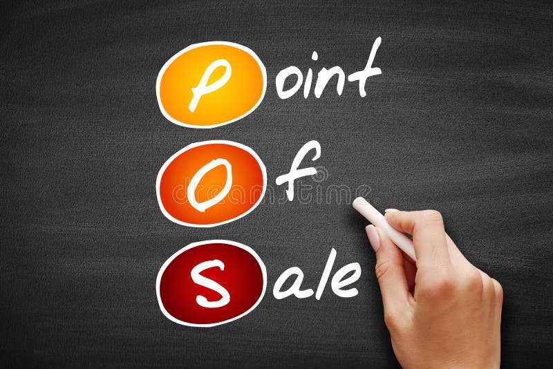 POS - Point of Sale, Acronym Business Concept on Blackboard Stock Photo ...