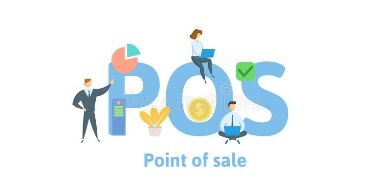 POS, Point of Sale. Concept with Keywords, Letters and Icons. Flat ... POS, Point of Sale. Concept with Keywords, Letters and Icons. Flat ...
