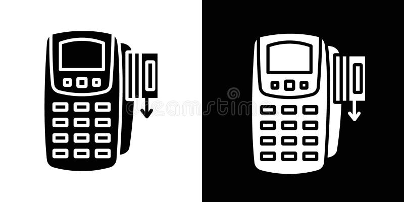 POS System Icon Isolated Flat Vector in Outline Stock Vector ...