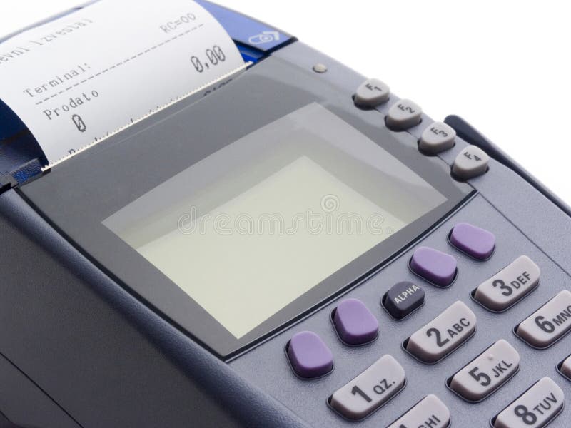 POS terminal stock image. Image of card, finance, destinations - 6278723