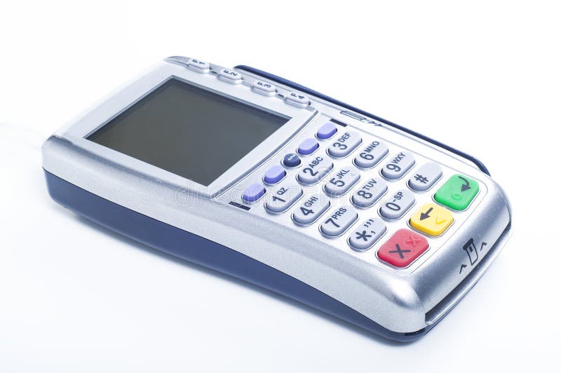 POS-terminal stock image. Image of macro, device, human - 51088837