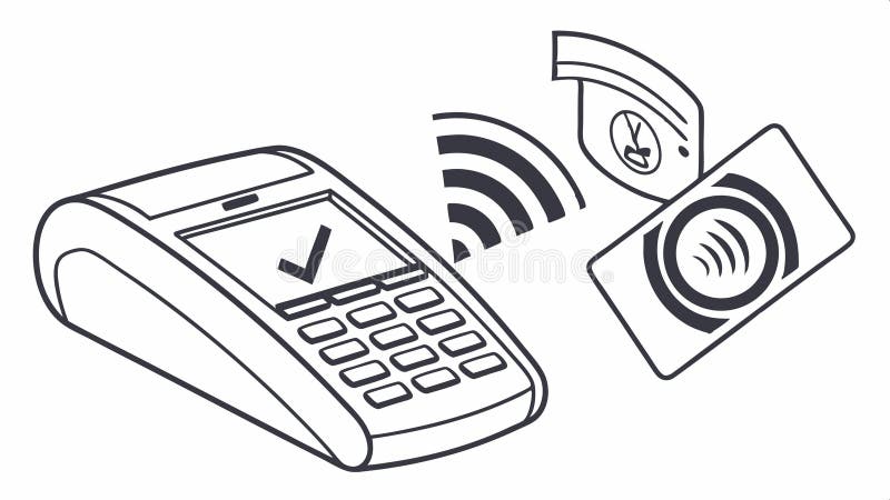 POS Terminal with Contactless Payment, Modern Transaction Technology ...