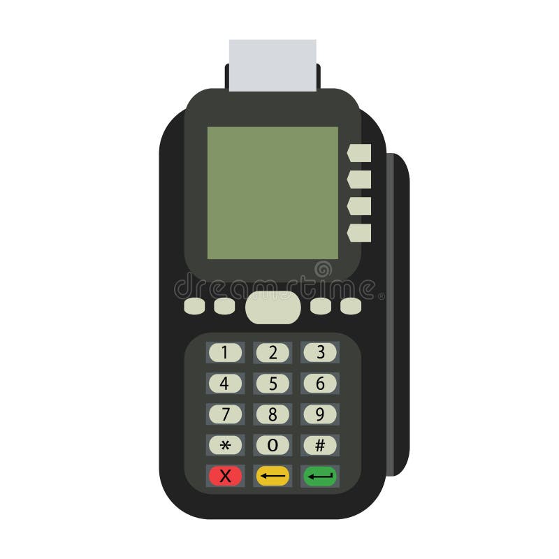 POS Terminal Flat Vector Icon. Stock Vector - Illustration of customer ... POS Terminal Flat Vector Icon. Stock Vector - Illustration of customer ...