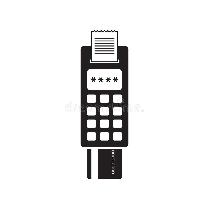 POS Terminal Icon stock illustration. Illustration of money - 262500488