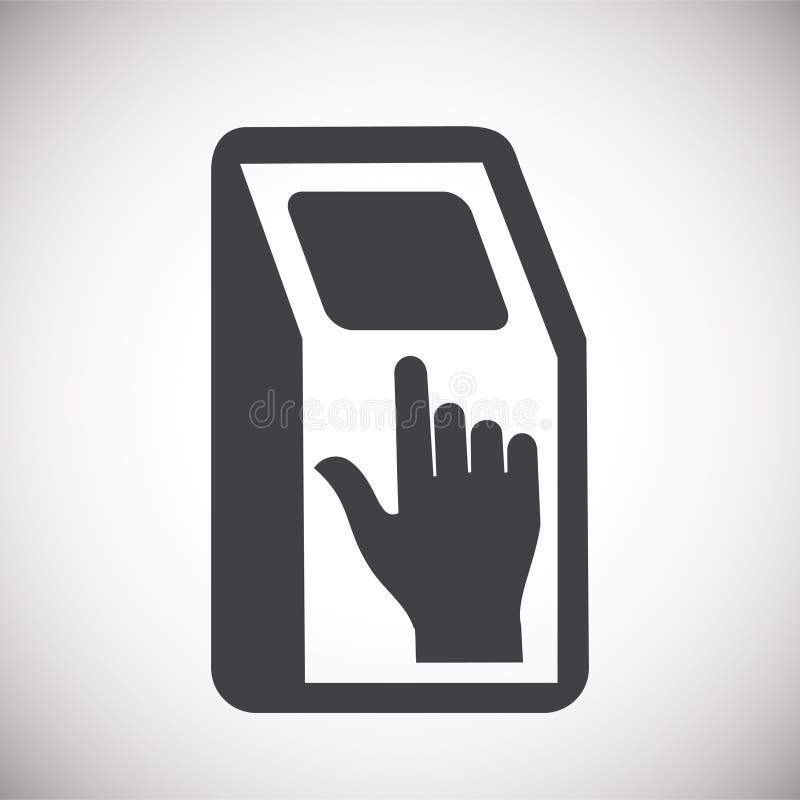 Pos Terminal Icon on Background for Graphic and Web Design. Simple ...