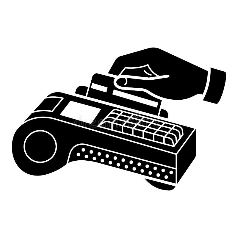 Pos Terminal Icon, Outline Style Stock Vector - Illustration of logo ...