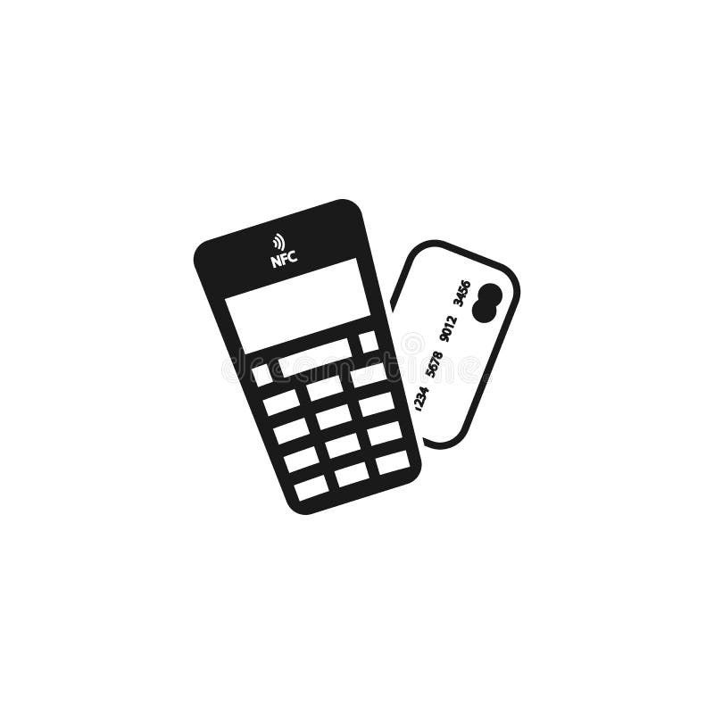 POS-terminal Icon. Money Terminal Icon. Vector Symbol on White Stock ...