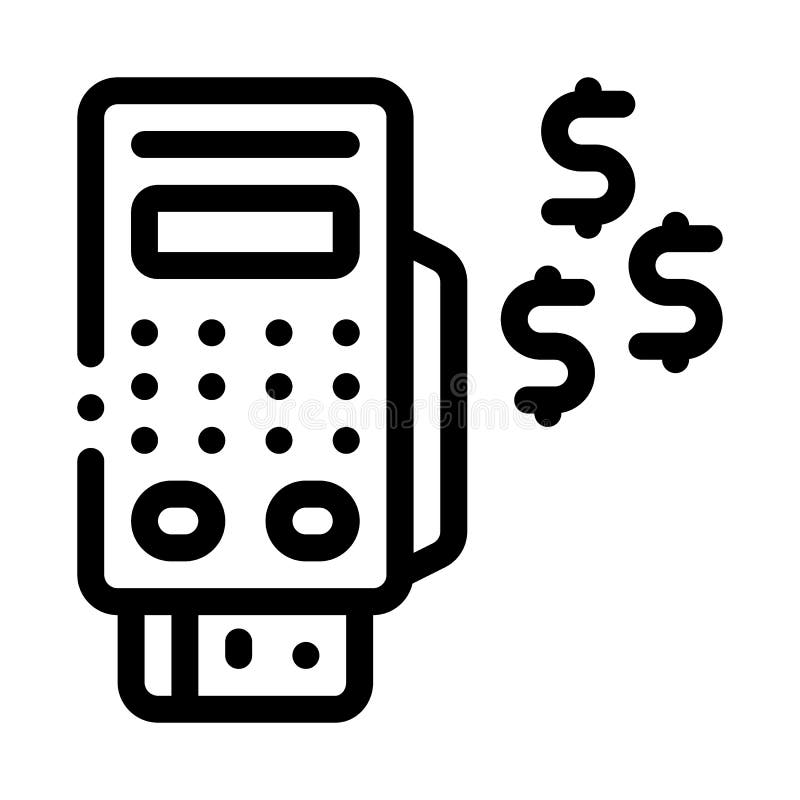 Pos Terminal Payment Icon Vector Outline Illustration Stock Vector ... Pos Terminal Payment Icon Vector Outline Illustration Stock Vector ...