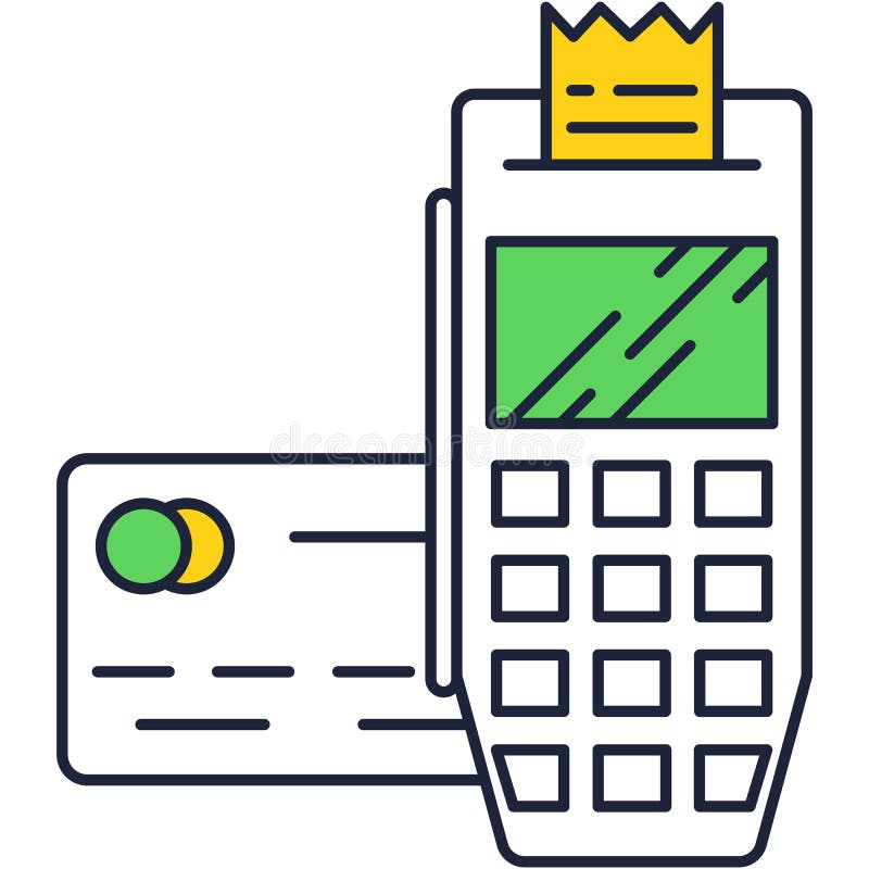 POS Terminal Payment Machine To Pay Vector Icon Stock Vector ...