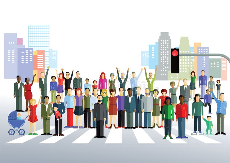 Pose de citadins illustration de vecteur. Illustration du chéris - 50988381