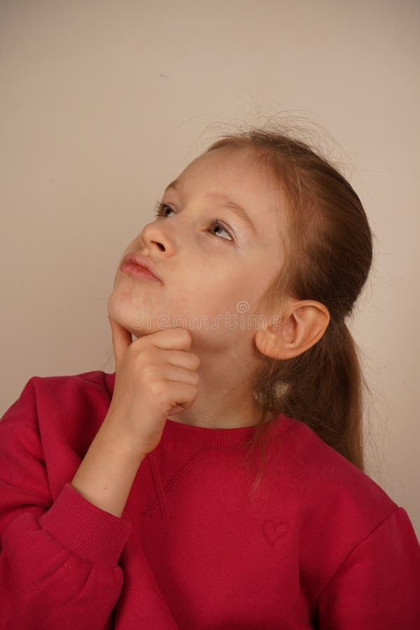 The Pose is Intellectual, Demonstrating a Moment of Reflection. Her ...