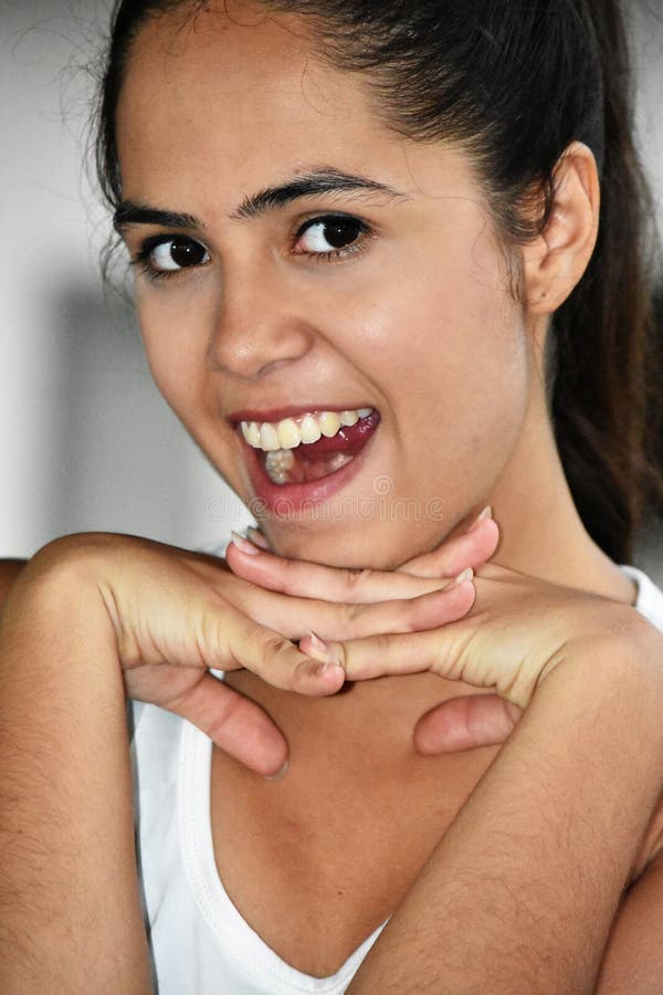 Femelle Colombienne Mignonne Stressante Image stock - Image du ...