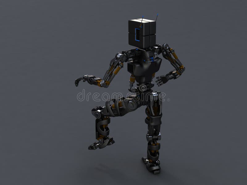 Robot (pose 3) stock illustration. Illustration of mech - 633753