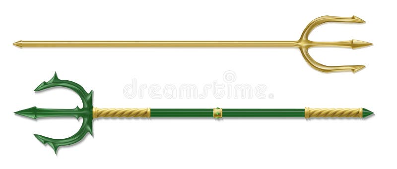 Poseidon Tridents, Marine God Neptune Weapons Stock Vector ... Poseidon Tridents, Marine God Neptune Weapons Stock Vector ...