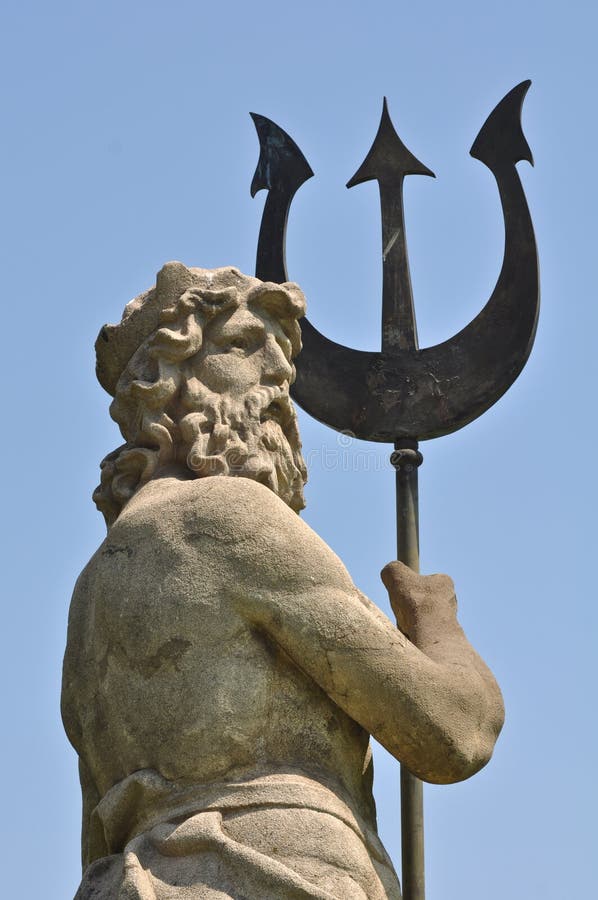 Poseidon with Triton from Atlantis Stock Image - Image of artwork ...