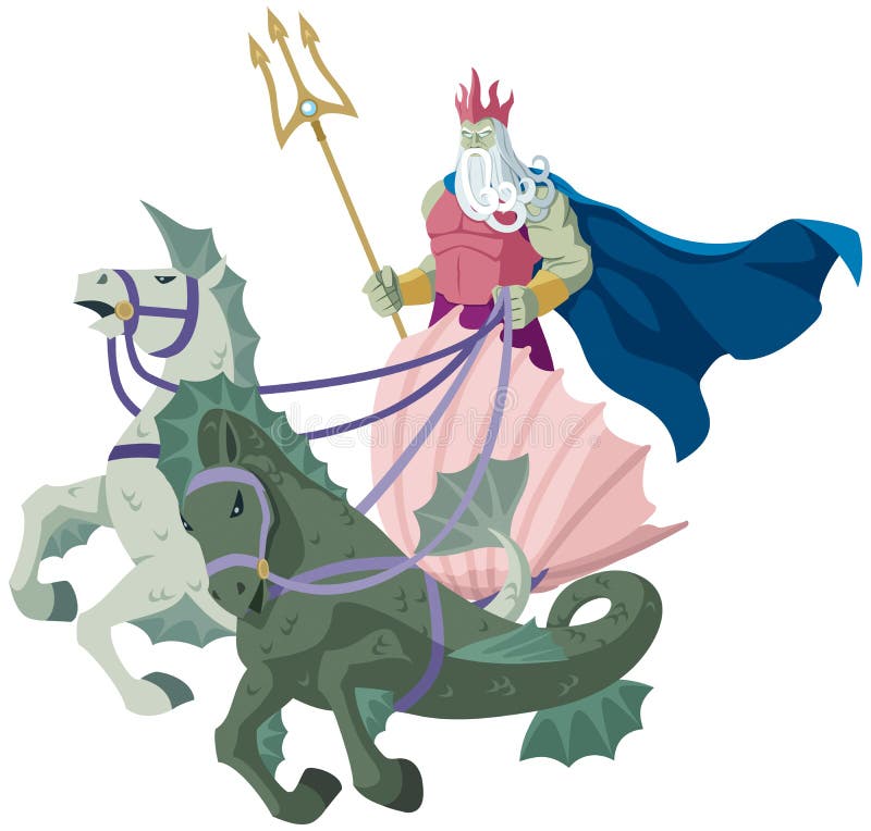 Poseidon Chariot Stock Illustrations – 114 Poseidon Chariot Stock ...
