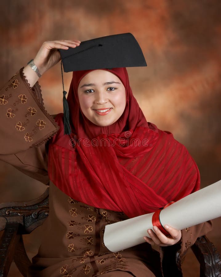 Posing with cap stock image. Image of college, aspirations - 2391101
