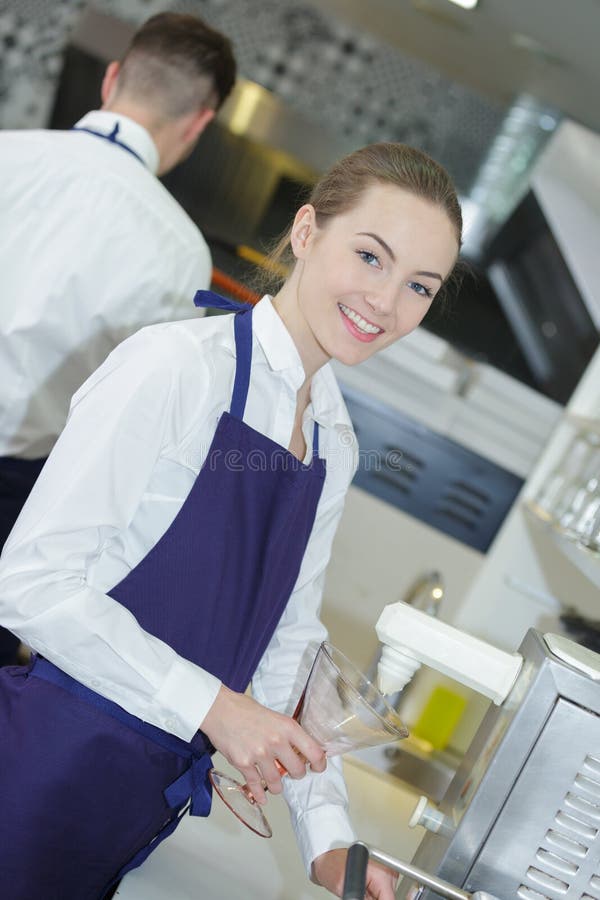 Posing for chef exam stock image. Image of diploma, taste - 94037863