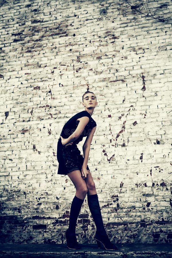 Posing model stock image. Image of hair, female, fashion - 27290425