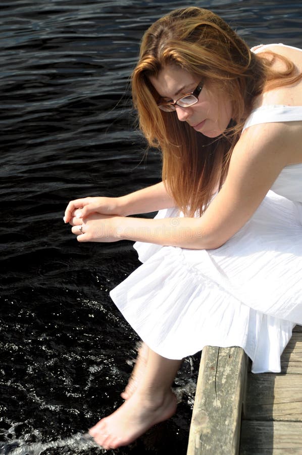 Pretty Teenage Girl Posing in the Sun Stock Image - Image of woman ...