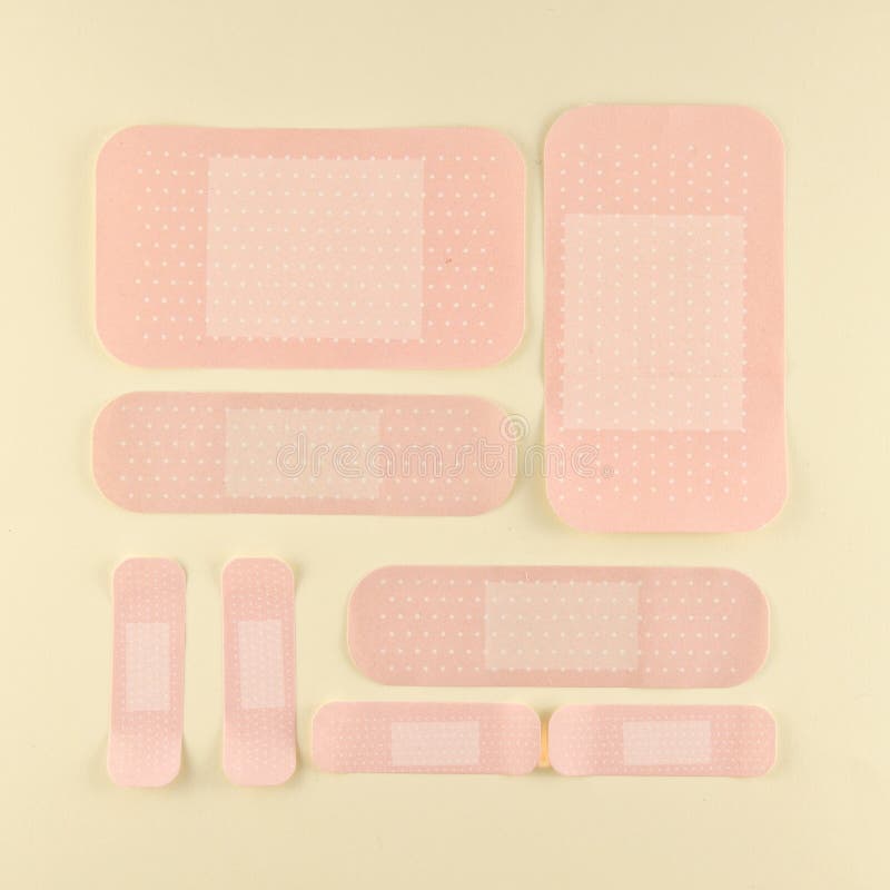 Posit plaster set stock image. Image of isolated, healthy - 28230623