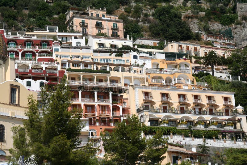 Positano. stock photo. Image of coastline, architecture - 12388064