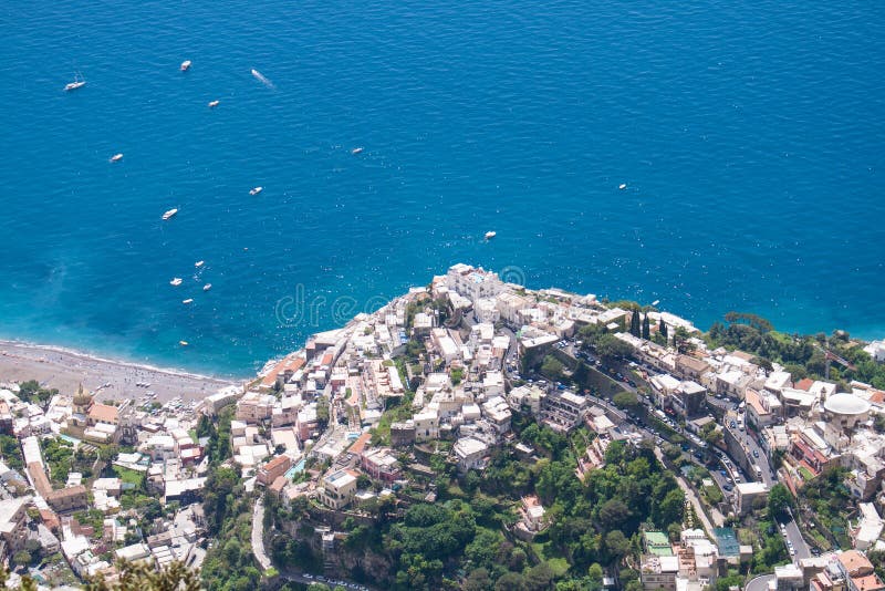Positano from above stock photo. Image of water, breathtaking - 188324954