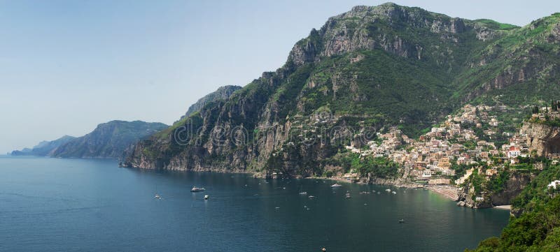 Positano, the bay stock image. Image of europa, culture - 5297539