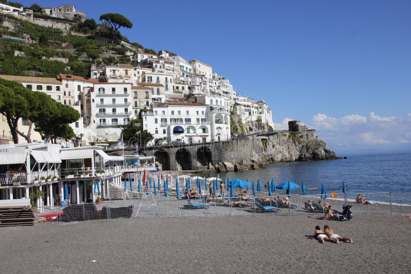 Positano from the Beach editorial stock image. Image of coast - 34607814