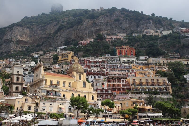 Positano, Italy editorial image. Image of castle, landmarks - 81274320