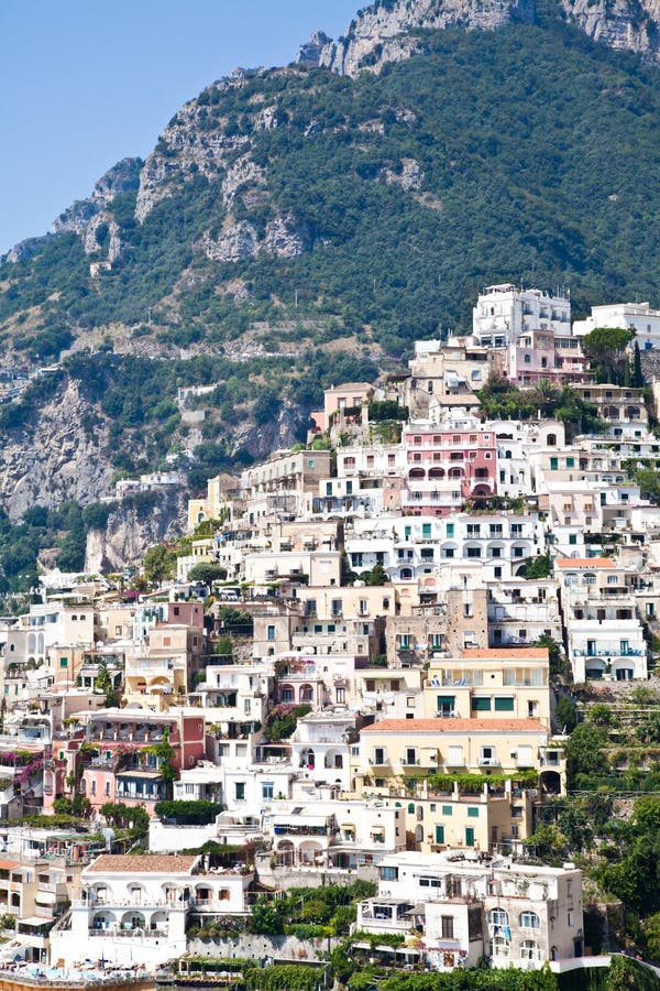 Positano view stock image. Image of architecture, city - 22834155