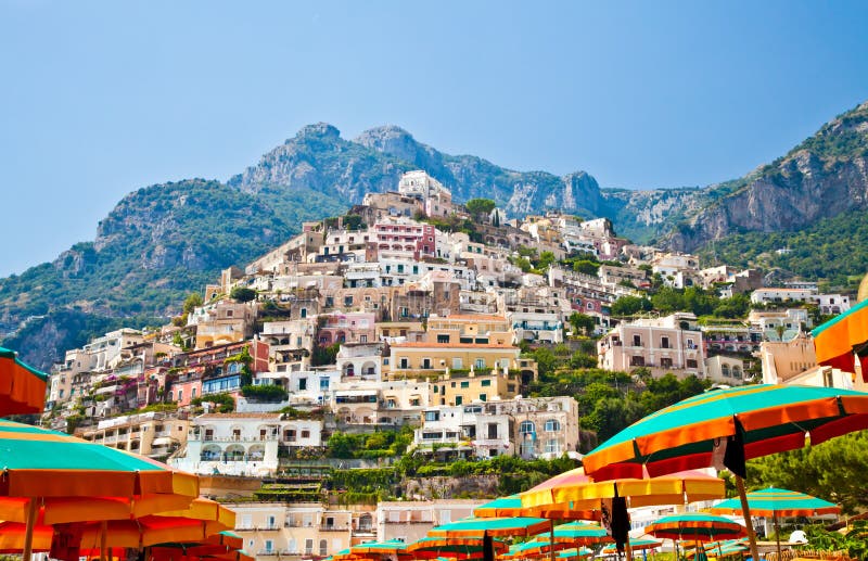 Beautiful Positano stock image. Image of famous, scenery - 26968679