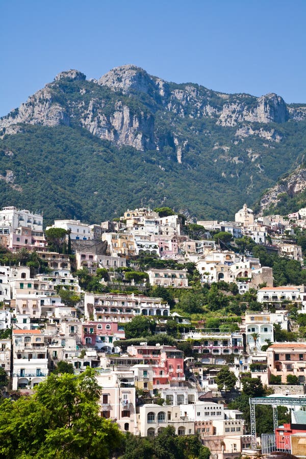 Positano view stock photo. Image of panorama, costiera - 25312408