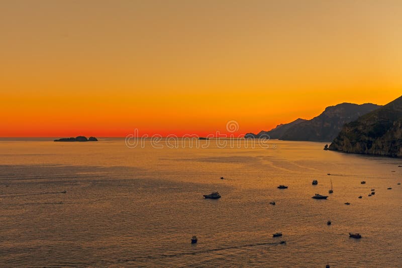 Positano view stock image. Image of panorama, holiday - 24016075