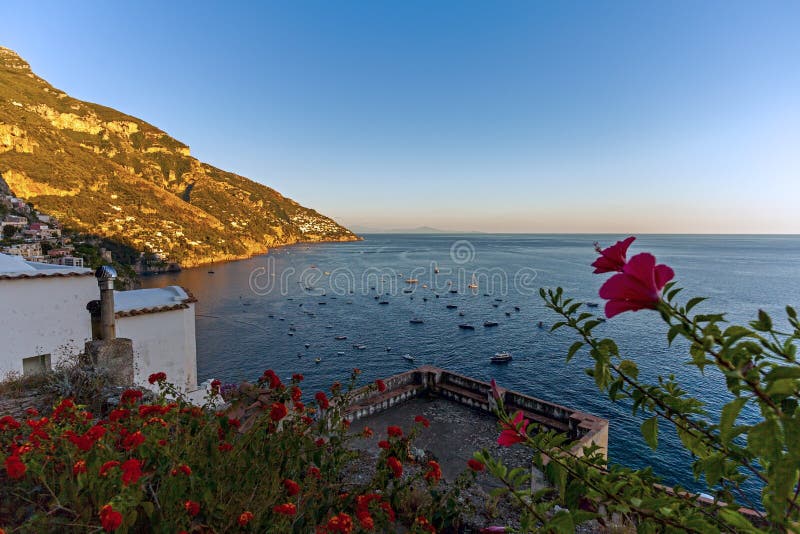 Positano view stock image. Image of coastal, european - 45089527