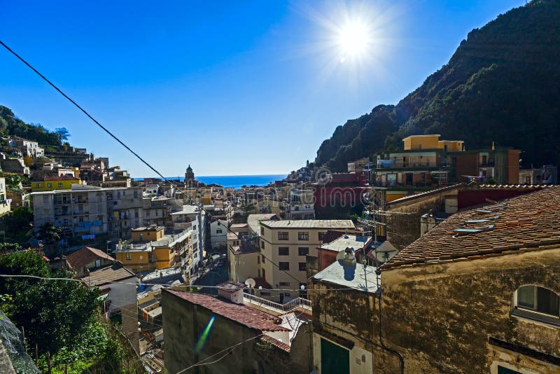 Positano view stock image. Image of coastline, breathtaking - 82723251