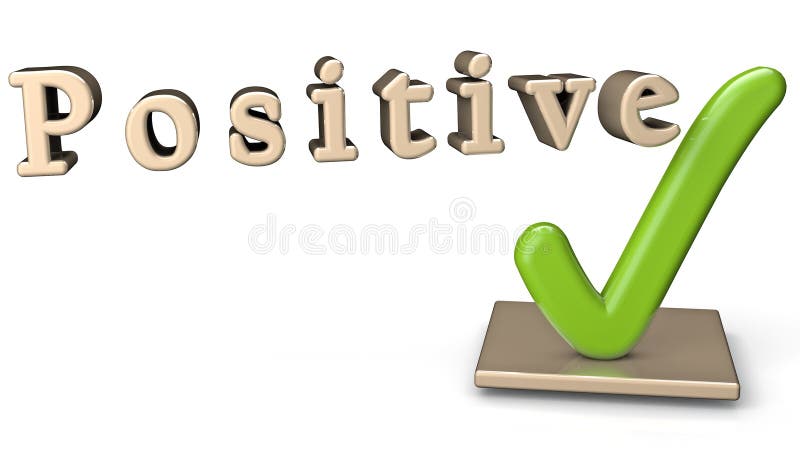 Positief Teken stock illustratie. Illustration of tekening - 43133317