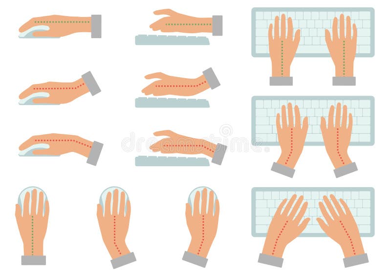 Position Correcte Et Incorrecte De Main Pour Le Clavier D'utilisation ...