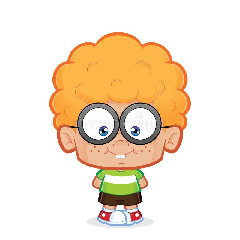 Garçon De L'adolescence Intello Avec Le Dessin De Bandes Dessinées En ...