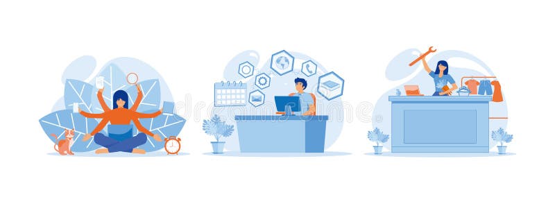 Position and Doing Many Tasks at the Same Time, Multitasking Skills ...